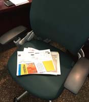 Why is there stuff on my chair? – Efficient Librarian